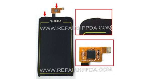 LCD with Touch Screen Replacement for Zebra MC3400, MC3401 series